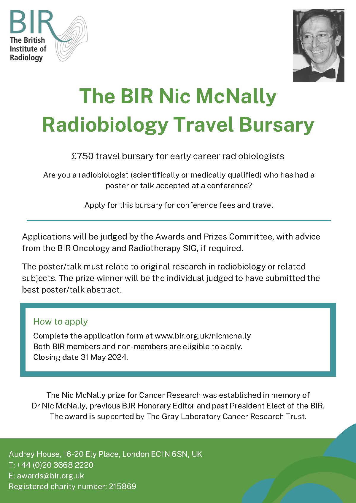 Nic McNally Award - British Institute of Radiology